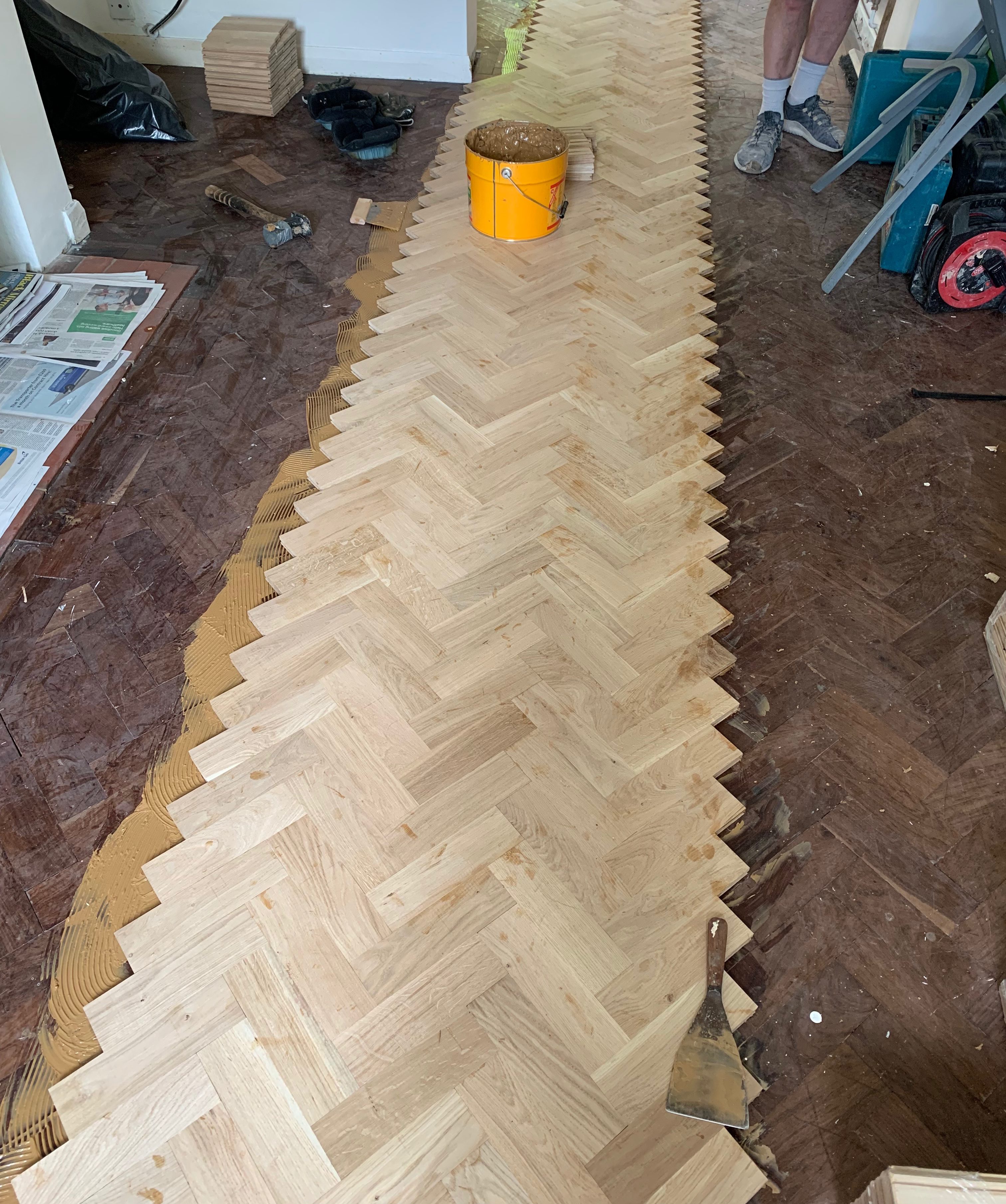 Case Study – Engineered Rustic Oak Parquet Blocks – Lewes